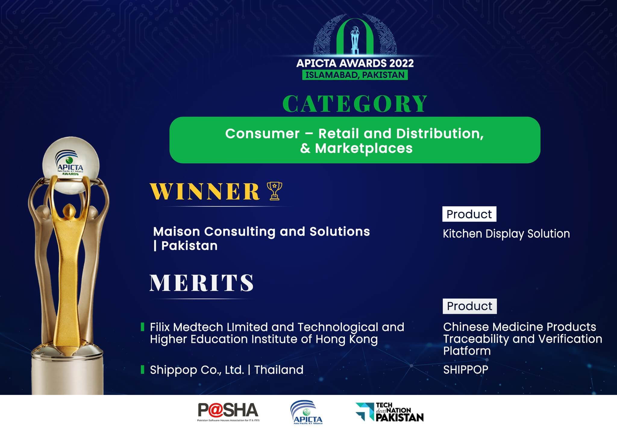 SHIPPOP คว้ารางวัล งาน APICTA AWARDS 2022 ที่ประเทศประเทศปากีสถาน